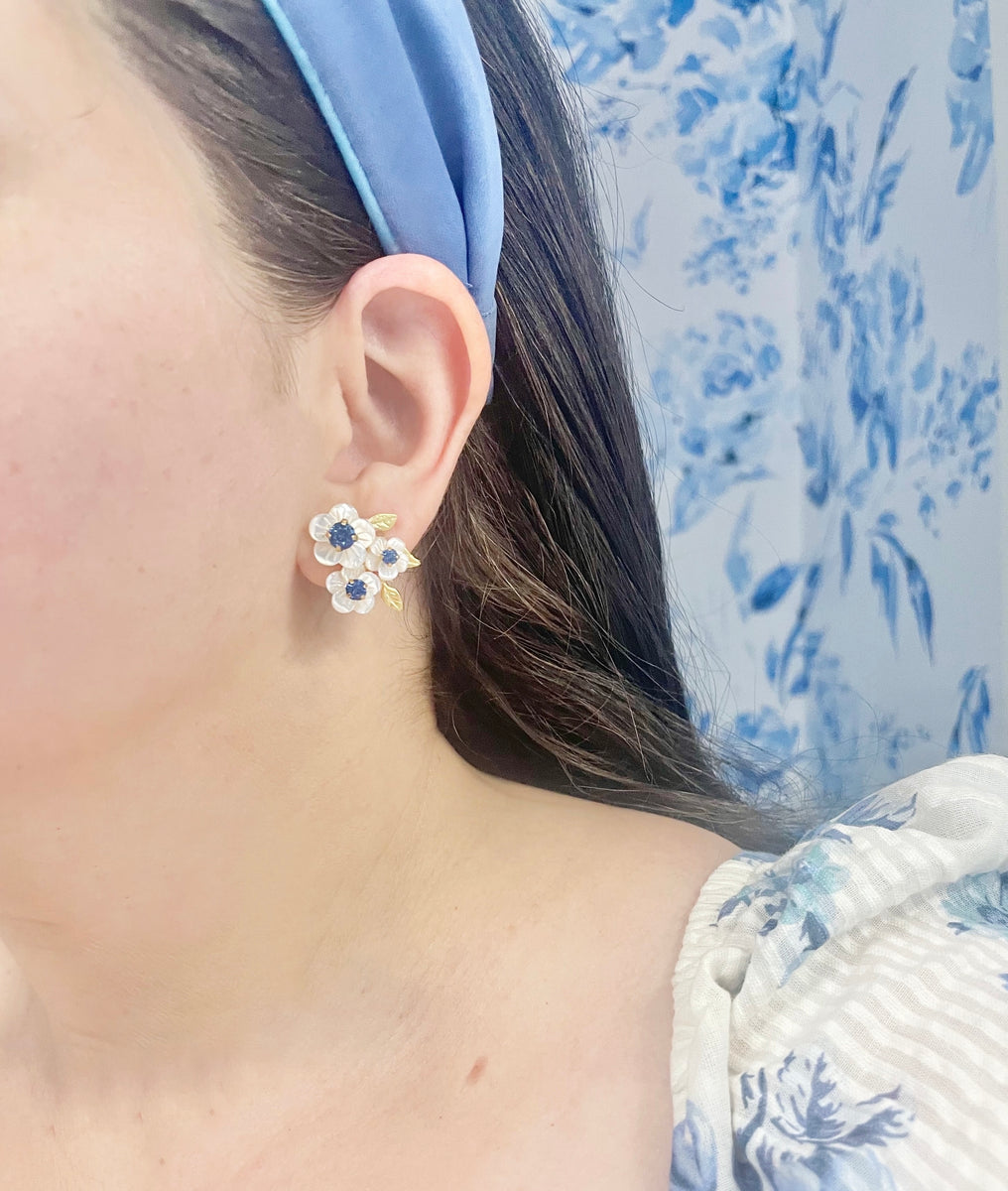 “Iris” studs – Rachel and Rose Collection